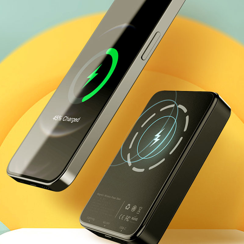 5000mAh 18W PD QC3.0 Fast Charging 15W Magnetic Wireless Portable Power ...